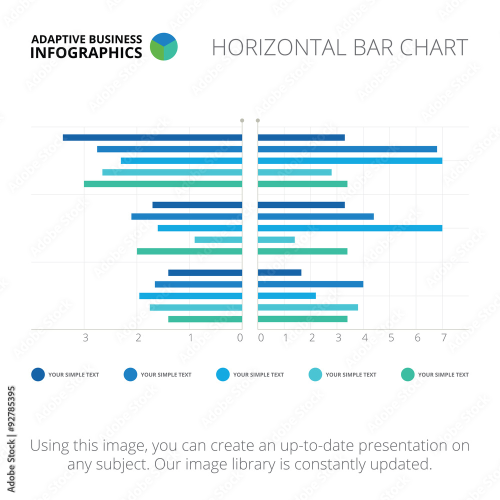 Horizontal Bar Chart Template Stock Vector Adobe Stock Horizontal Bar Chart Template Stock Vector Adobe Stock