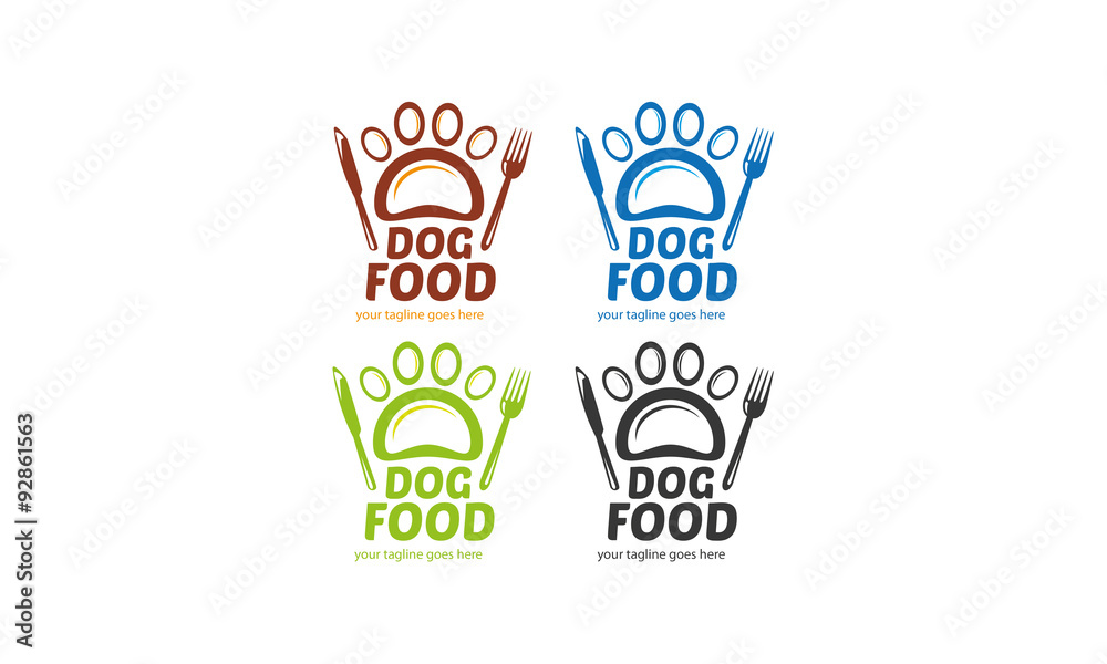 Dog Food Logo Stock Vector | Adobe Stock