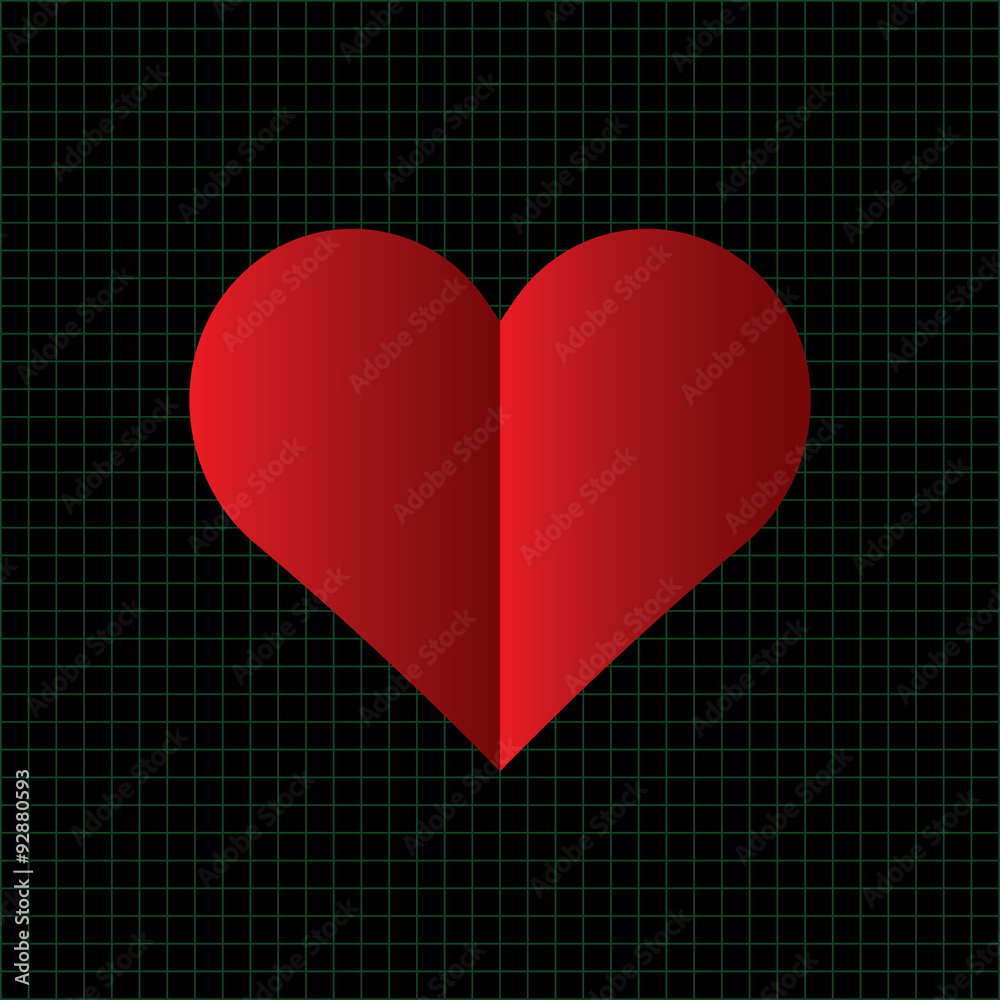 Vector illustration of medical heart background Stock Vector | Adobe Stock
