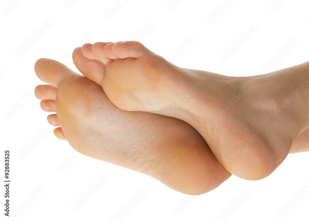 Sole of the female foot.Isolated Stock Photo | Adobe Stock
