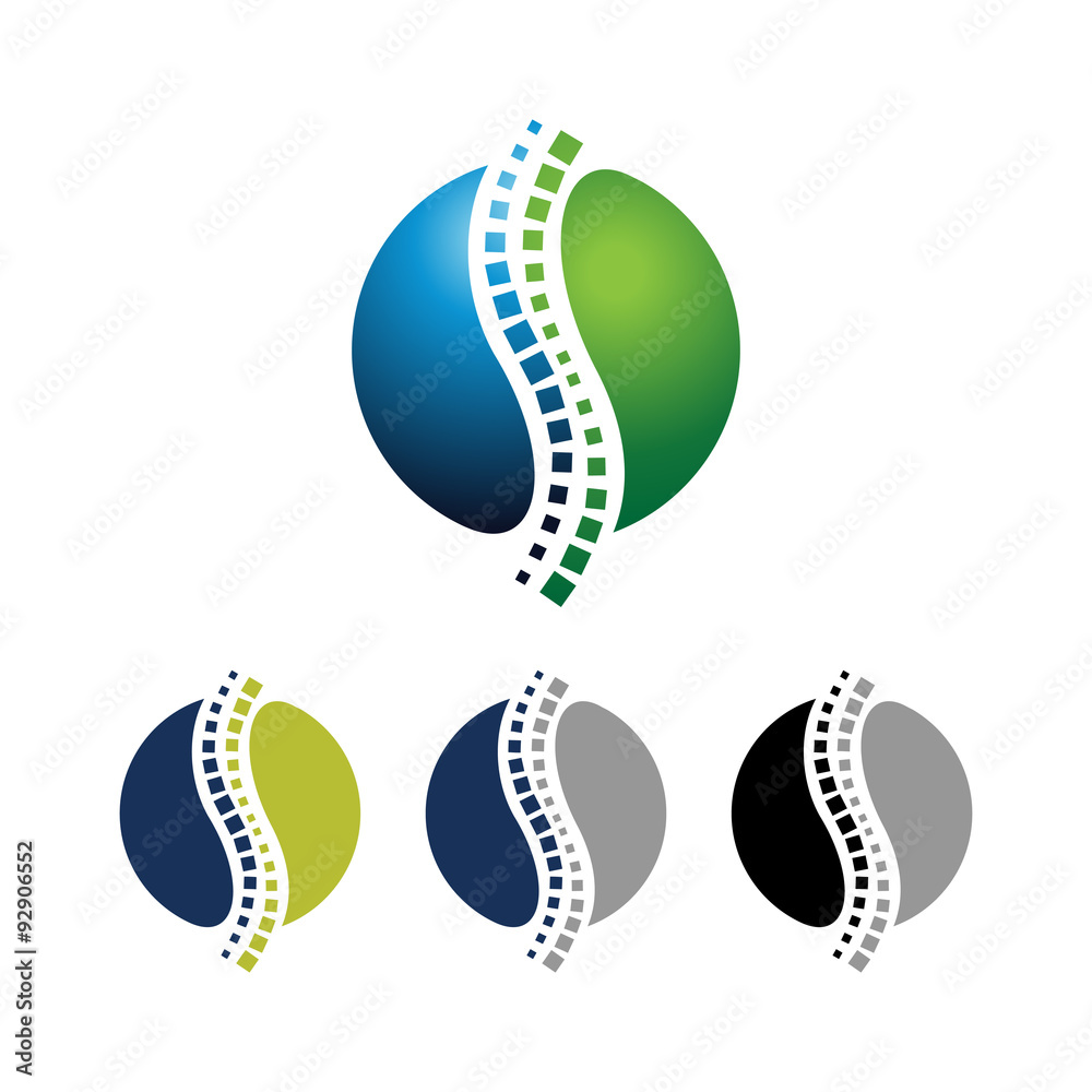 S Spine Chiropractic Orthopedic Logo Icon Stock Vector | Adobe Stock