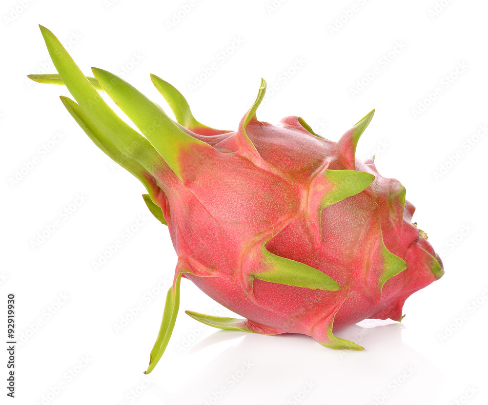 Dragon Fruit isolated against white background. Stock Photo | Adobe Stock