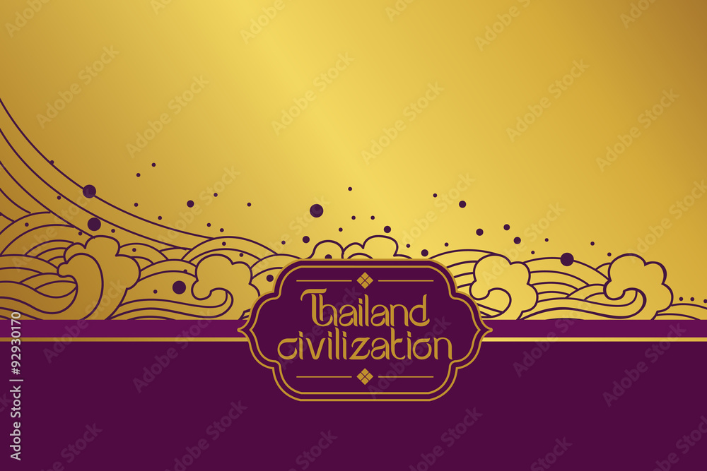 Thai Art Background vector Stock Vector | Adobe Stock