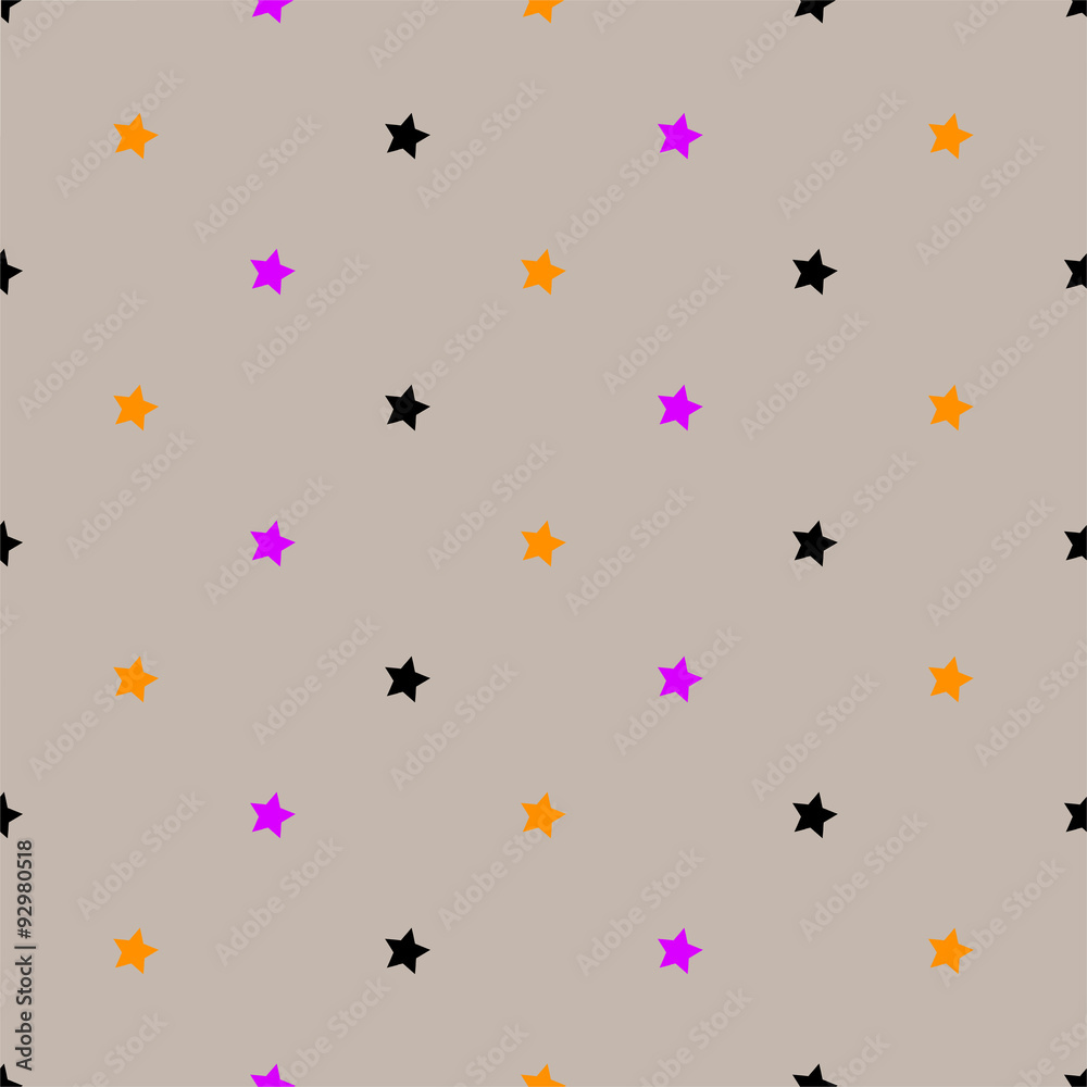 Purple Halloween Polka Dot Background