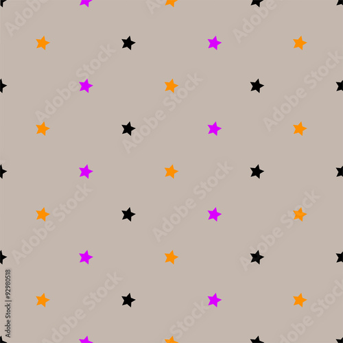 Purple Halloween Polka Dot Background