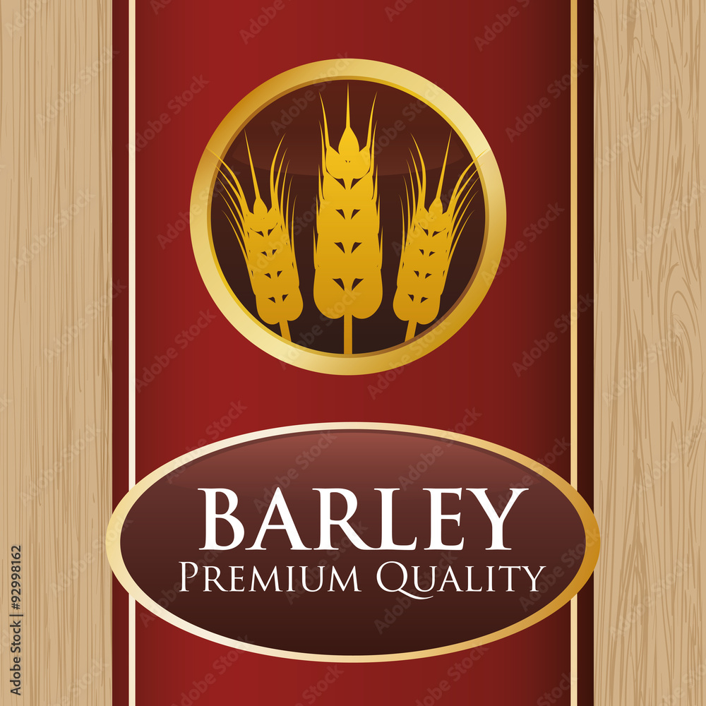 Barley design Stock Vector | Adobe Stock