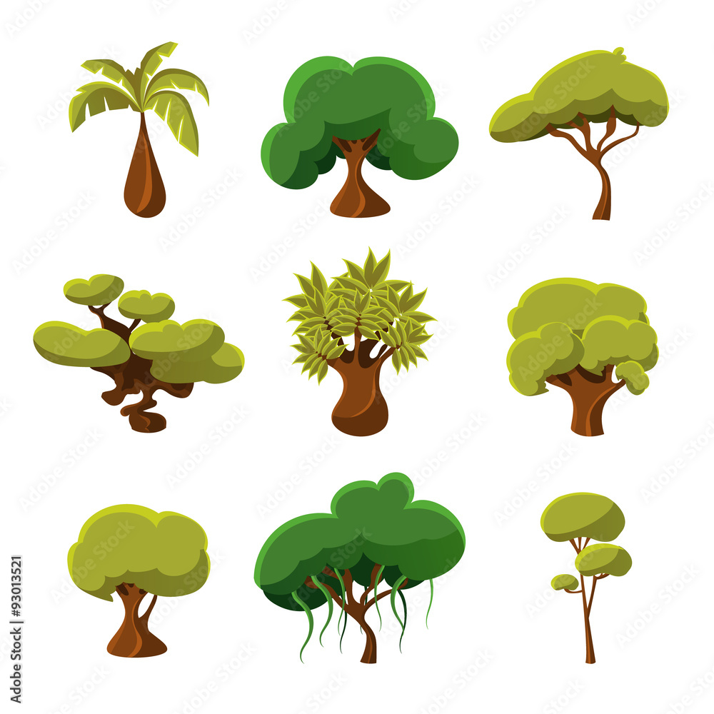 Animated Trees And Bushes