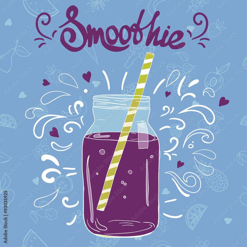 Smoothie template for design Stock Vector | Adobe Stock