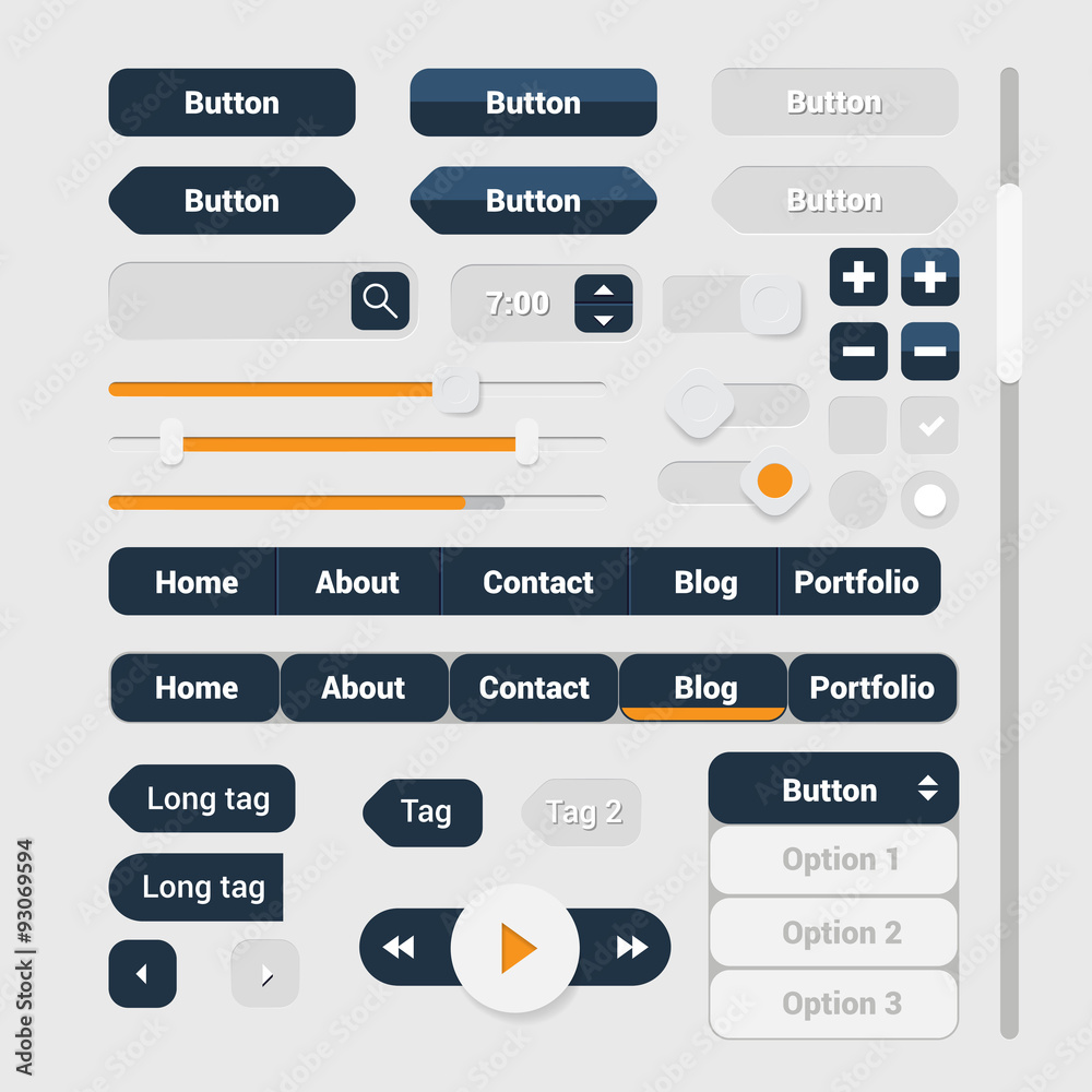 User Interface Elements Set GUI Interfaces Elements Collection User Interface Elements Set GUI Interfaces Elements Collection