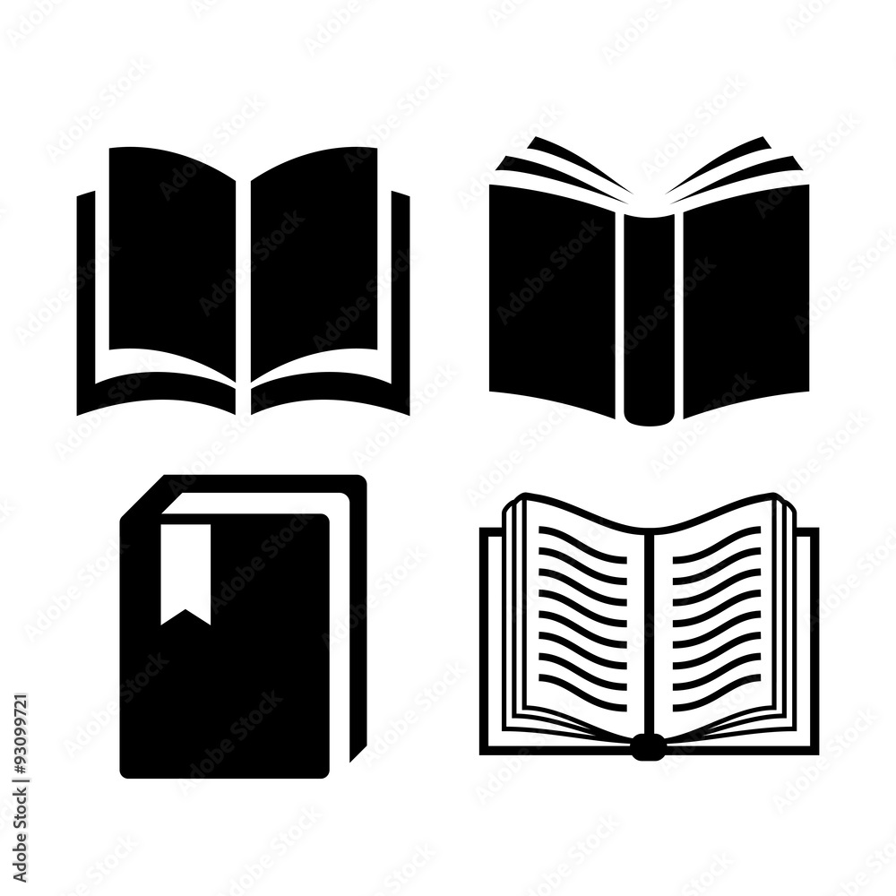 Book vector icon Stock Vector | Adobe Stock