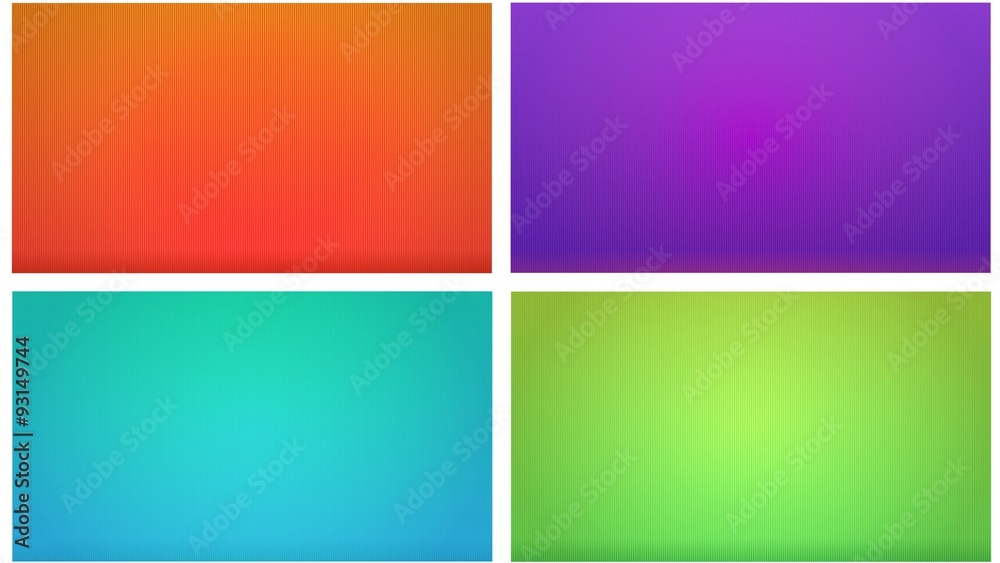 Set of four backgrounds with gradient colors and a striped texture. The ...