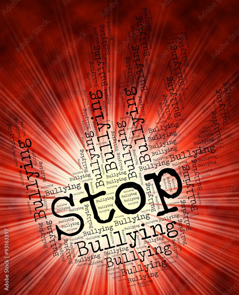 Stop Bullying Represents Warning Sign And Control Stock Illustration ... Stop Bullying Represents Warning Sign And Control Stock Illustration ...