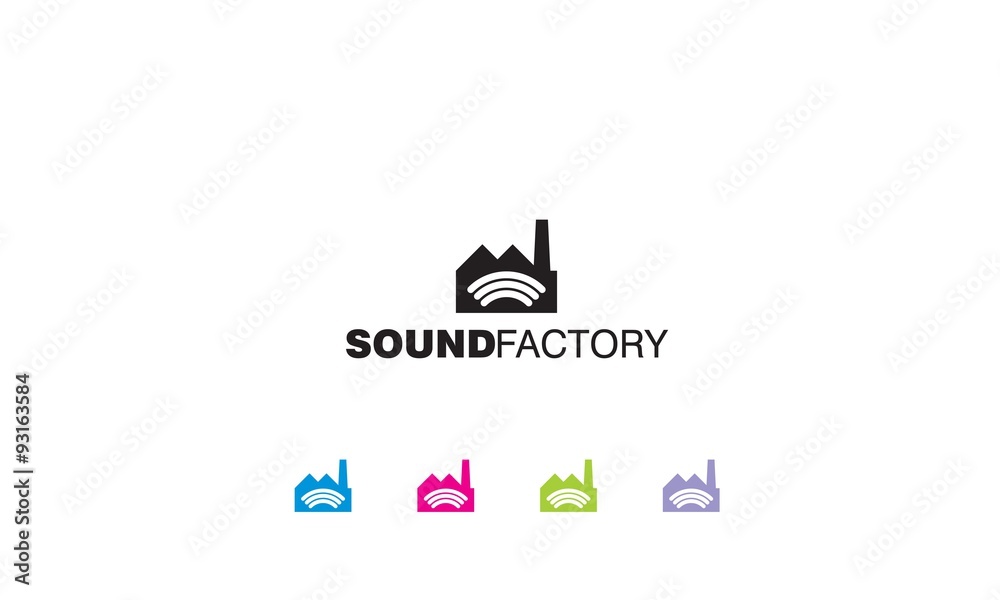 sound factory logo Stock Vector | Adobe Stock