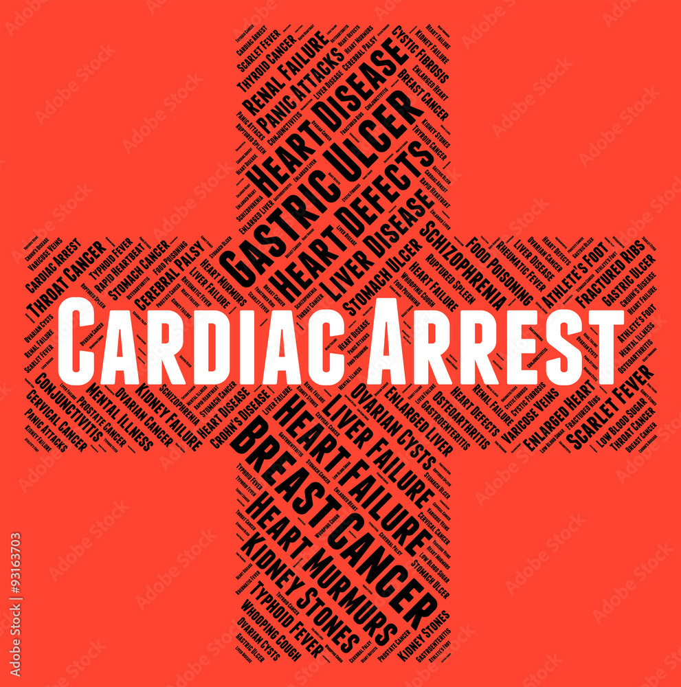 Cardiac Arrest Indicates Congestive Heart Failure And Affliction Stock ...