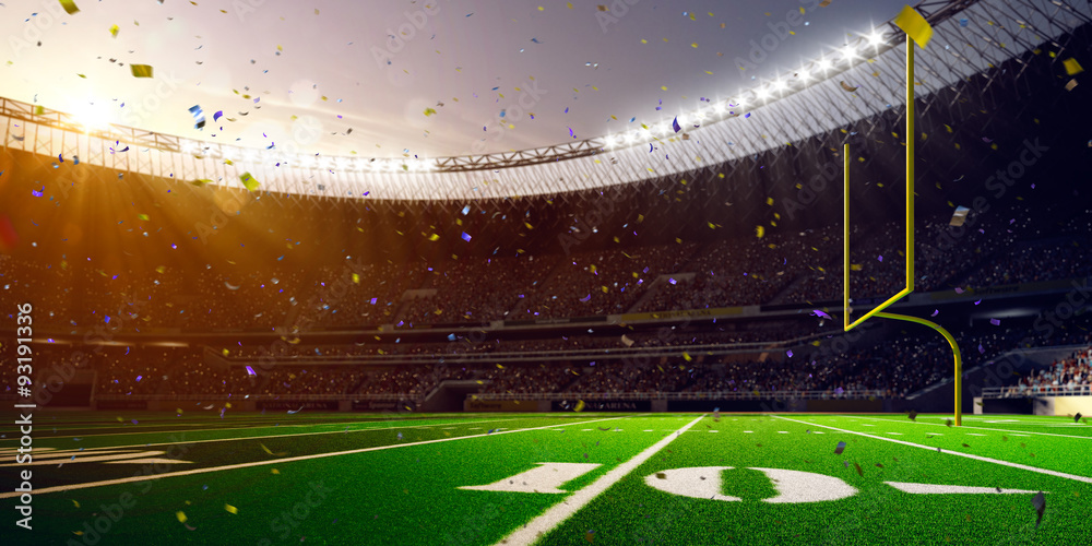 Football Arena Stadium Day championship win wall mural wallpaper ...