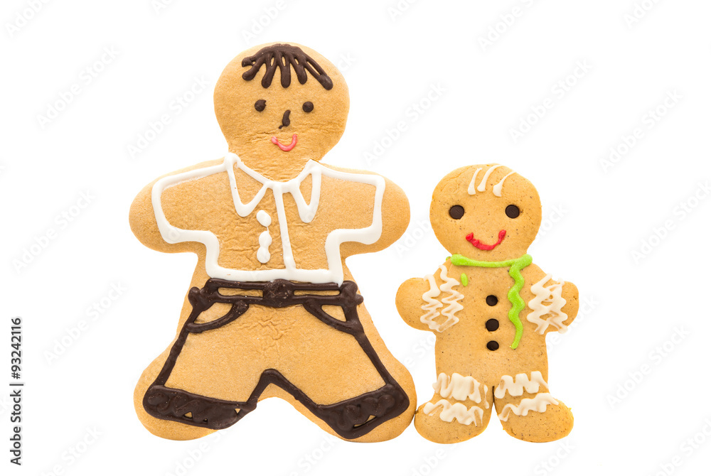 Gingerbread man isolated Stock Photo | Adobe Stock