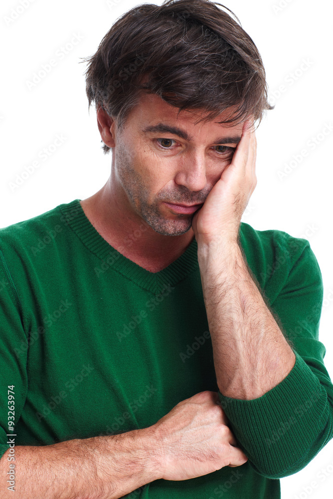 Foto Stock Man having stress. | Adobe Stock