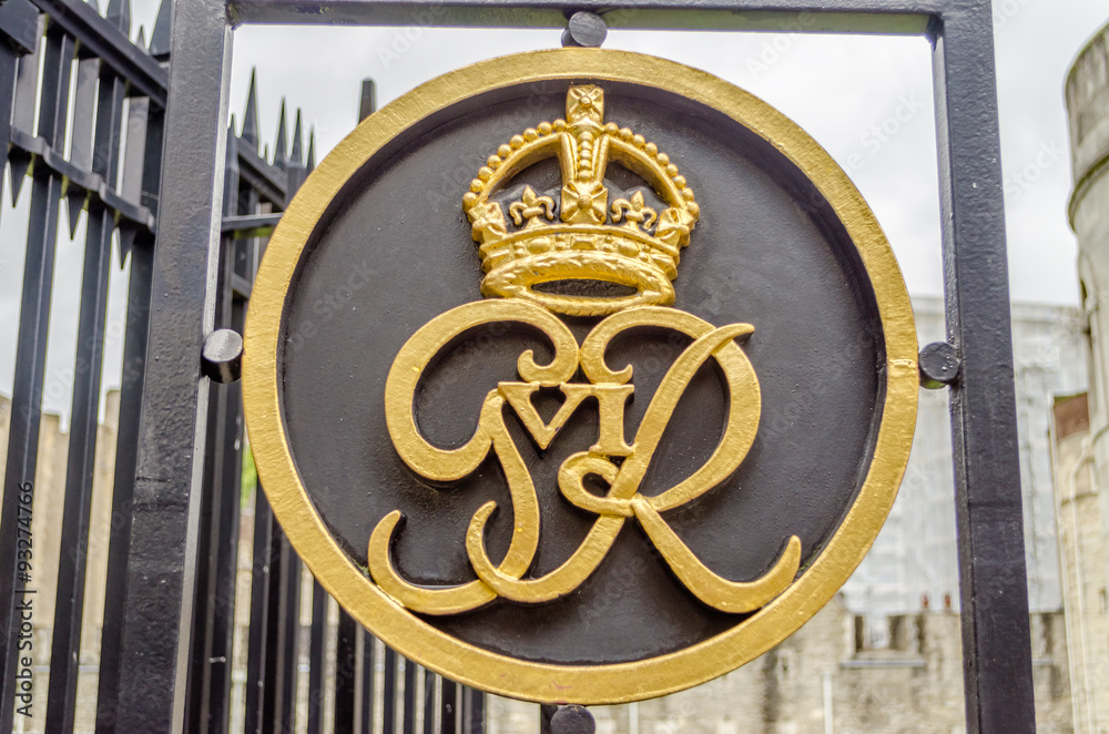 King George VI Royal Crest Logo Stock Photo | Adobe Stock