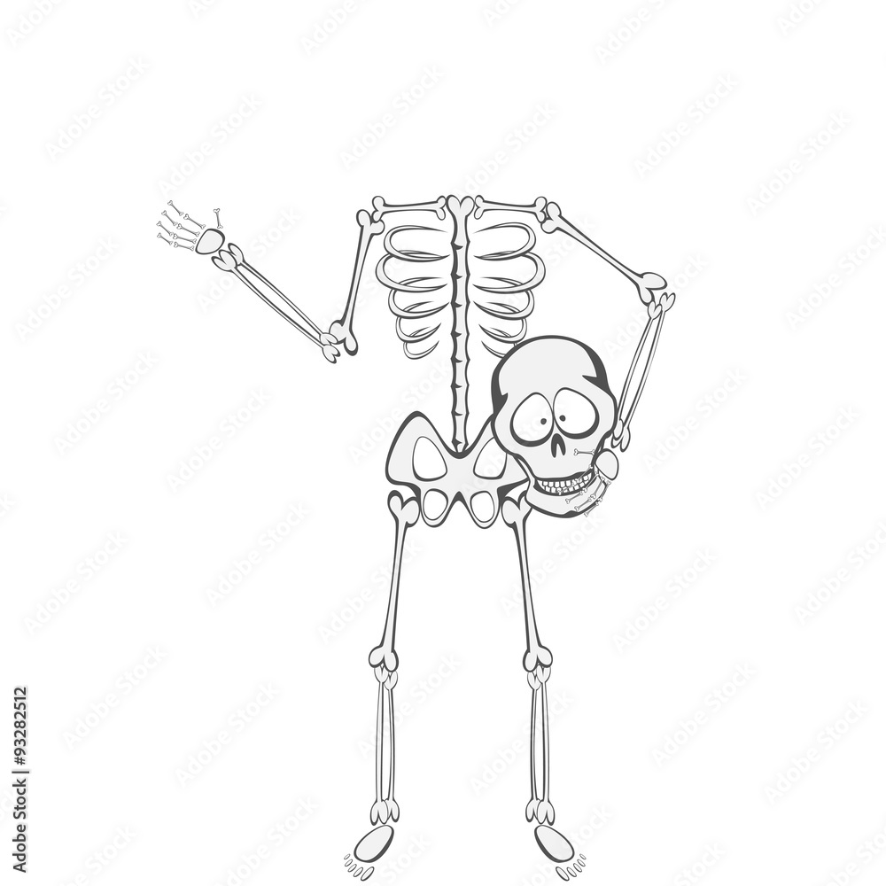 Skeleton Throwing Its Head
