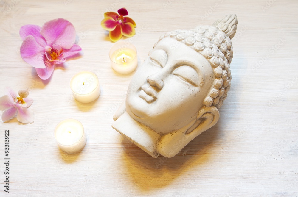 Entspannen mit Buddha Stock-Foto | Adobe Stock