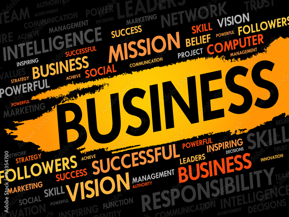 BUSINESS word cloud, business concept Stock Vector | Adobe Stock