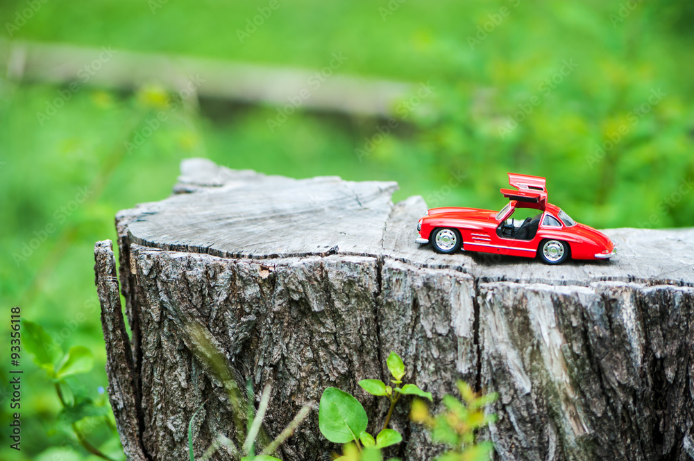Sport car model in nature place . Stock Photo | Adobe Stock