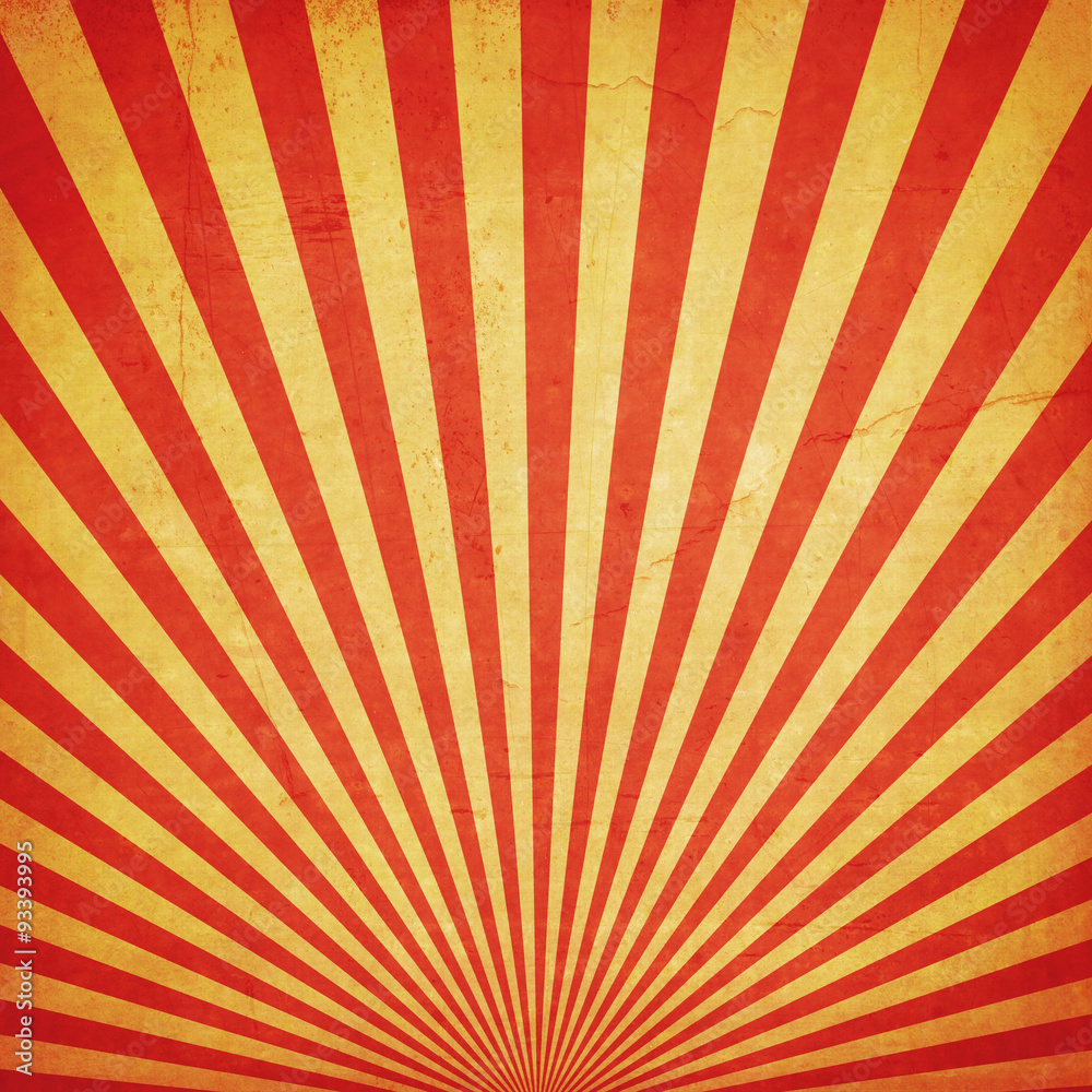 Sunburst Retro Background And Duplicate Grunge Texture Stock