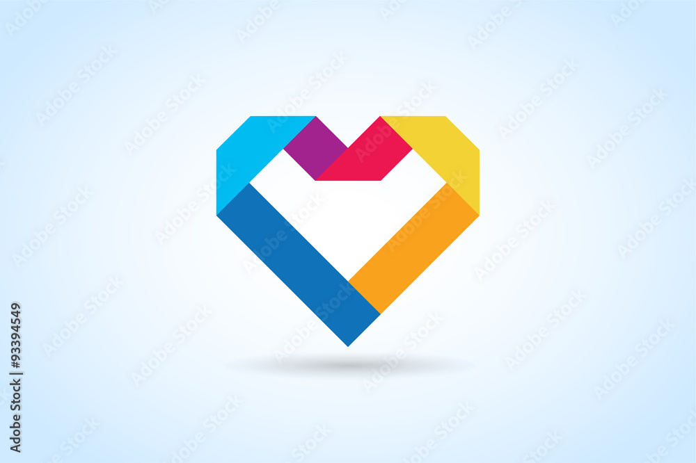 Heart icons vector logo Stock Vector | Adobe Stock
