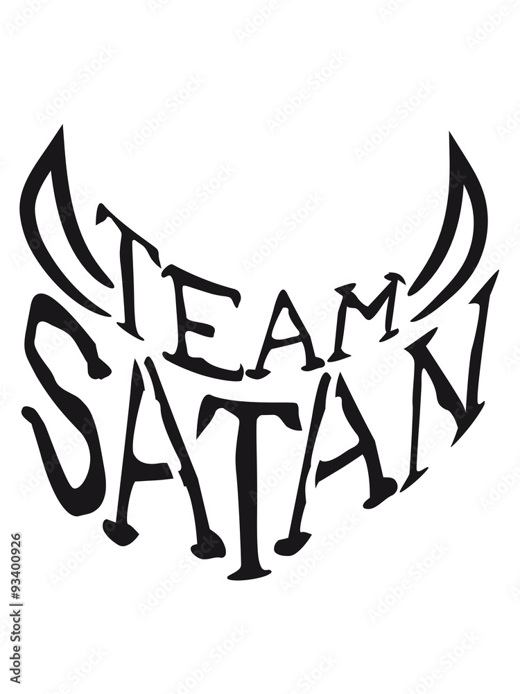 Team satan evil party friends Stock Illustration | Adobe Stock