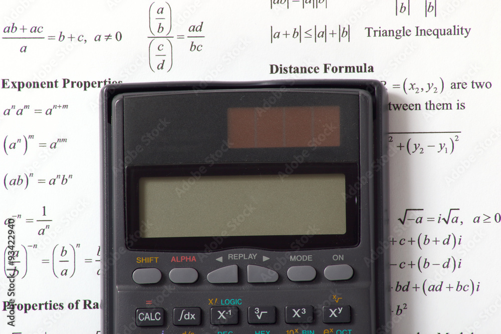 Foto de Calculate the maths / An image showing the concept of learning ...