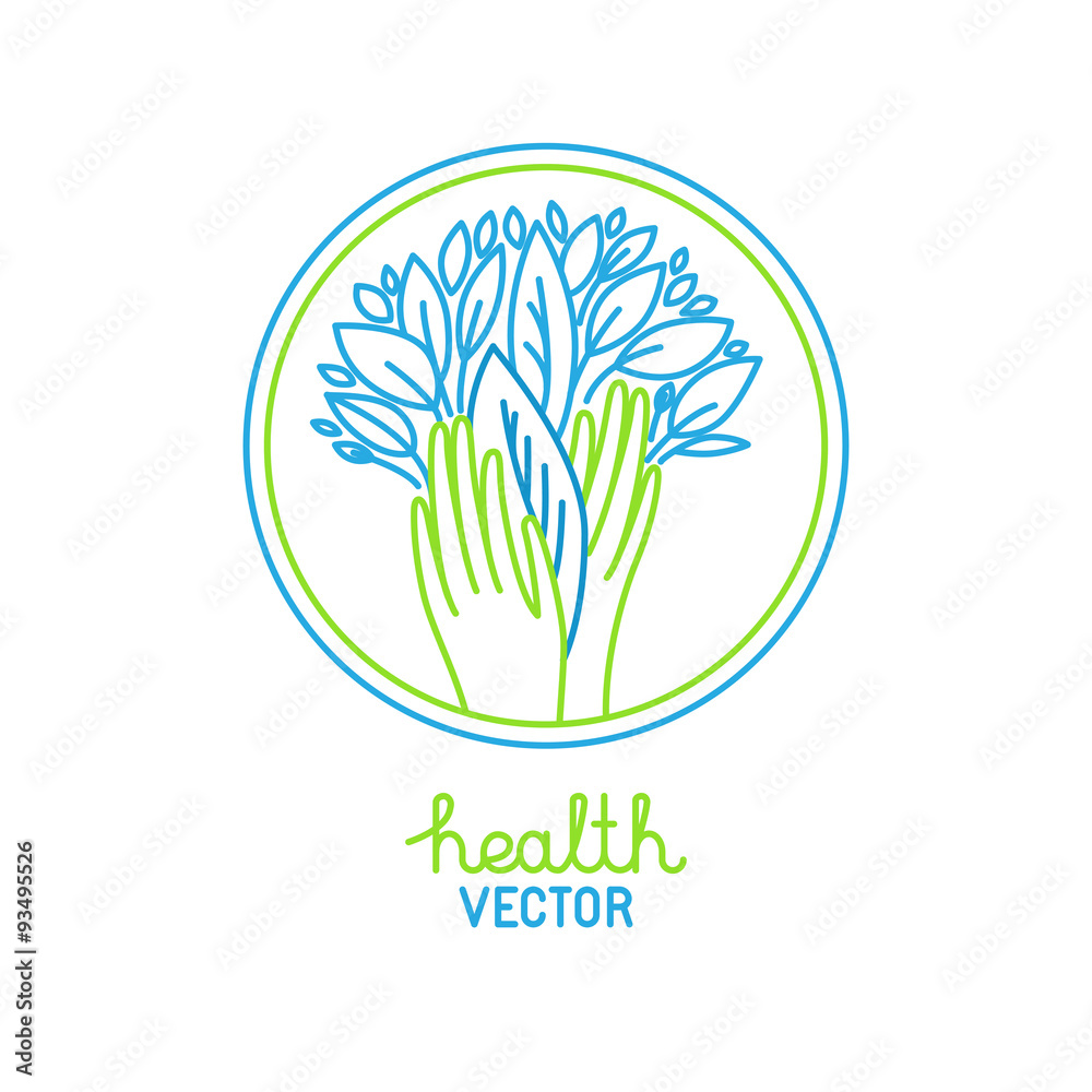 Vector health logo concept Stock Vector | Adobe Stock