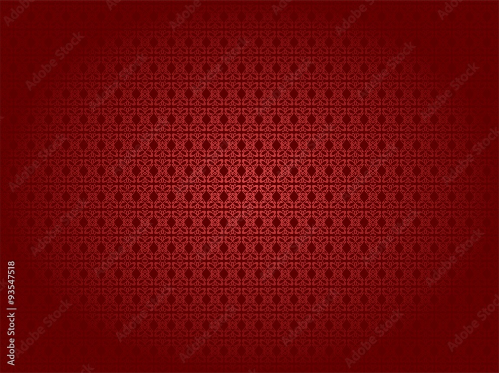 Wallpaper Red Batik Abstract Fractal Stock Vector | Adobe Stock