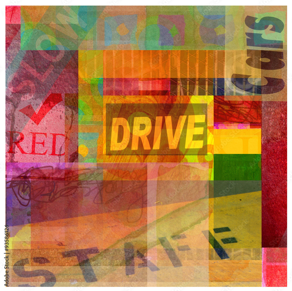 abstract graphic design composition background with text Stock ...