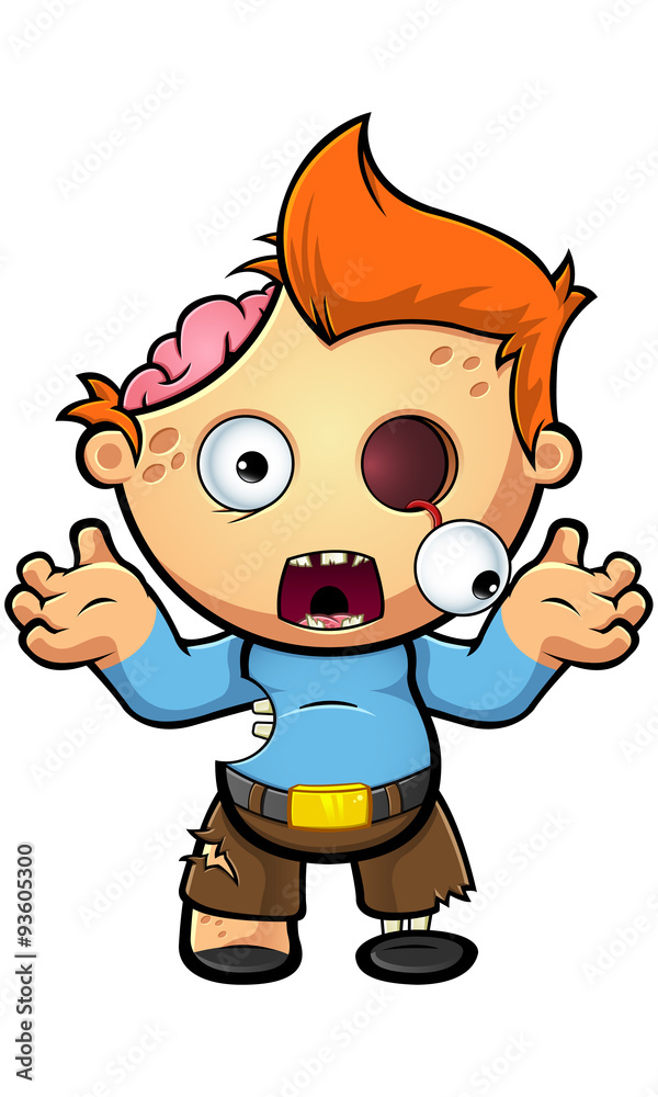 Zombie Boy Character Stock Vector | Adobe Stock