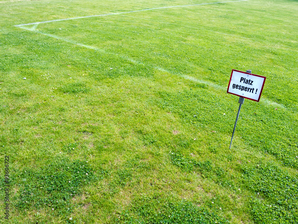 Platz gesperrt Stock Photo | Adobe Stock