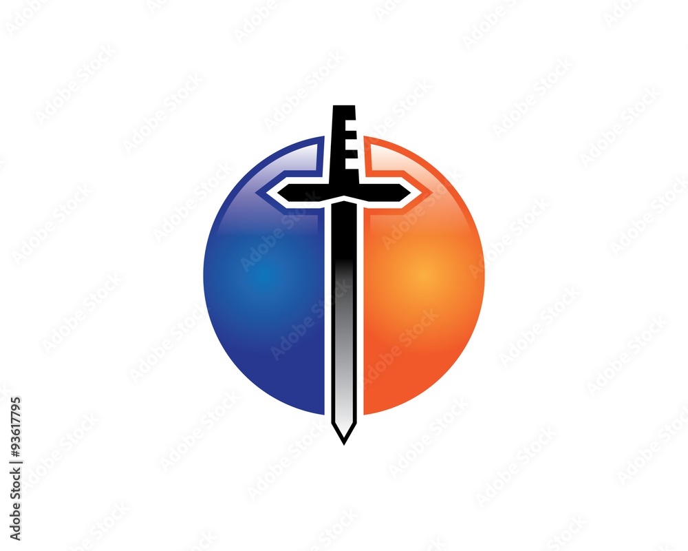 Sword Logo Stock Vector | Adobe Stock