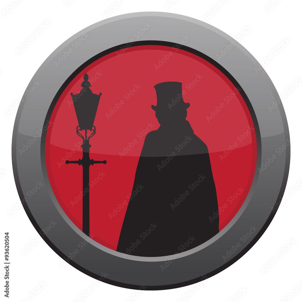 Jack The Ripper Icon Stock Vector | Adobe Stock