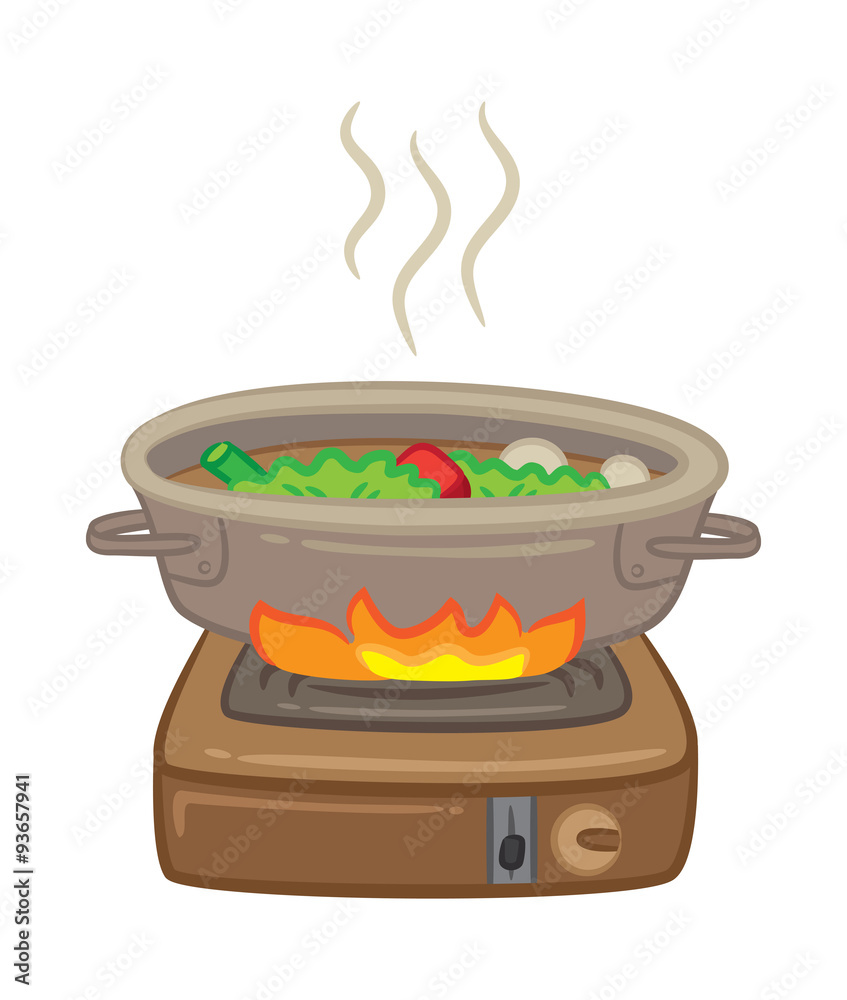 shabu shabu icon isolated in white background Stock Vector | Adobe Stock