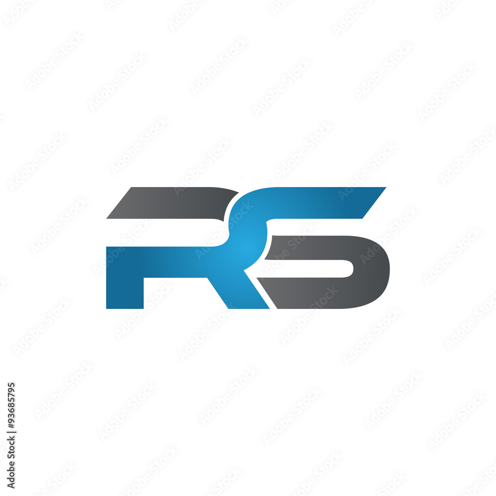 RS company linked letter logo blue Stock Vector | Adobe Stock