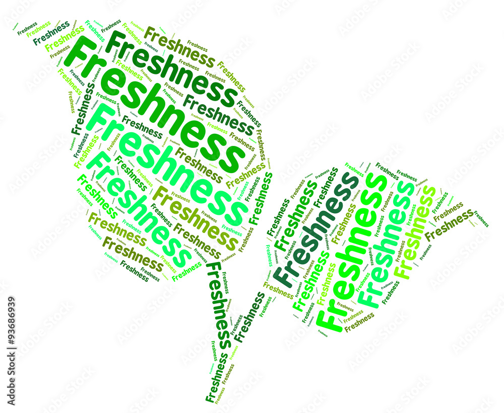 Freshness Word Represents Words Raw And Text Stock Illustration | Adobe ...