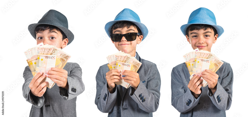 Gangster Holding Money