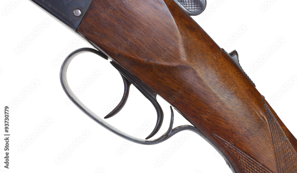 Double trigger shotgun Stock Photo | Adobe Stock