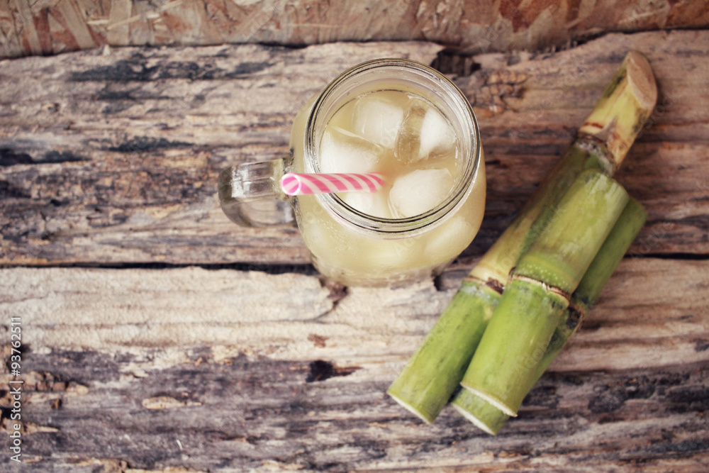 Drink of sugar cane. Stock Photo | Adobe Stock