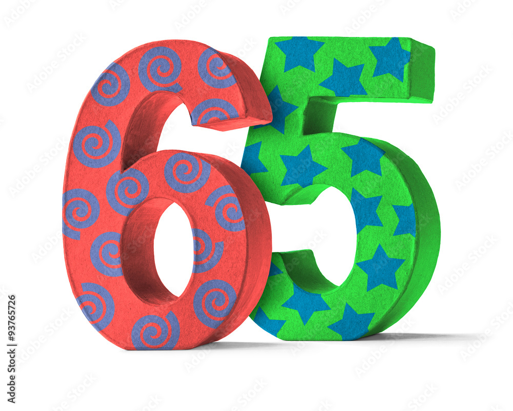 Bunte Zahl aus Pappe - Nummer 65 Stock-Illustration | Adobe Stock Bunte Zahl aus Pappe - Nummer 65 Stock-Illustration | Adobe Stock