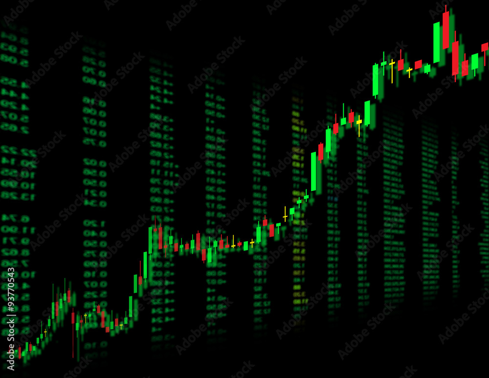 Graph chart of stock market investment trading Stock Photo | Adobe Stock