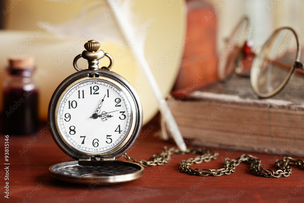 Vintage Pocket Watch Stock Photo | Adobe Stock