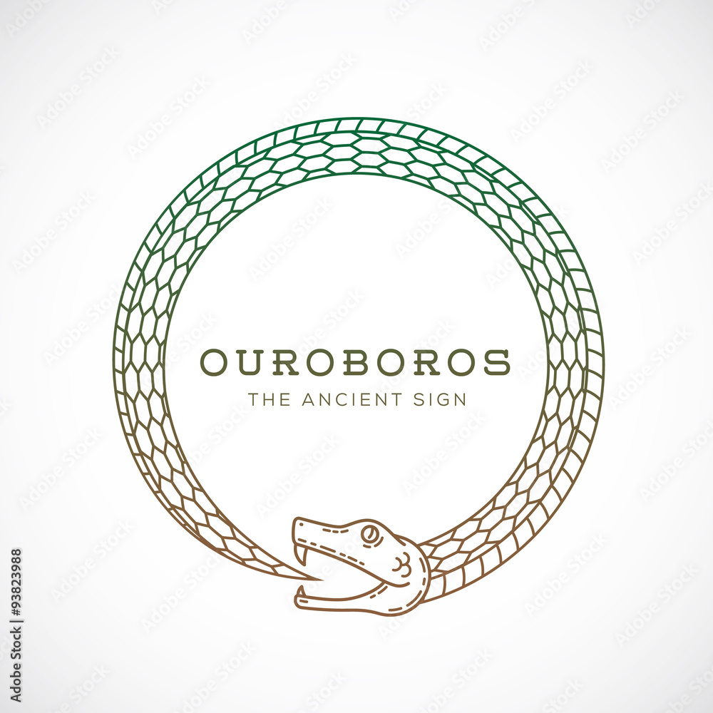 Ouroboros Snake Vector
