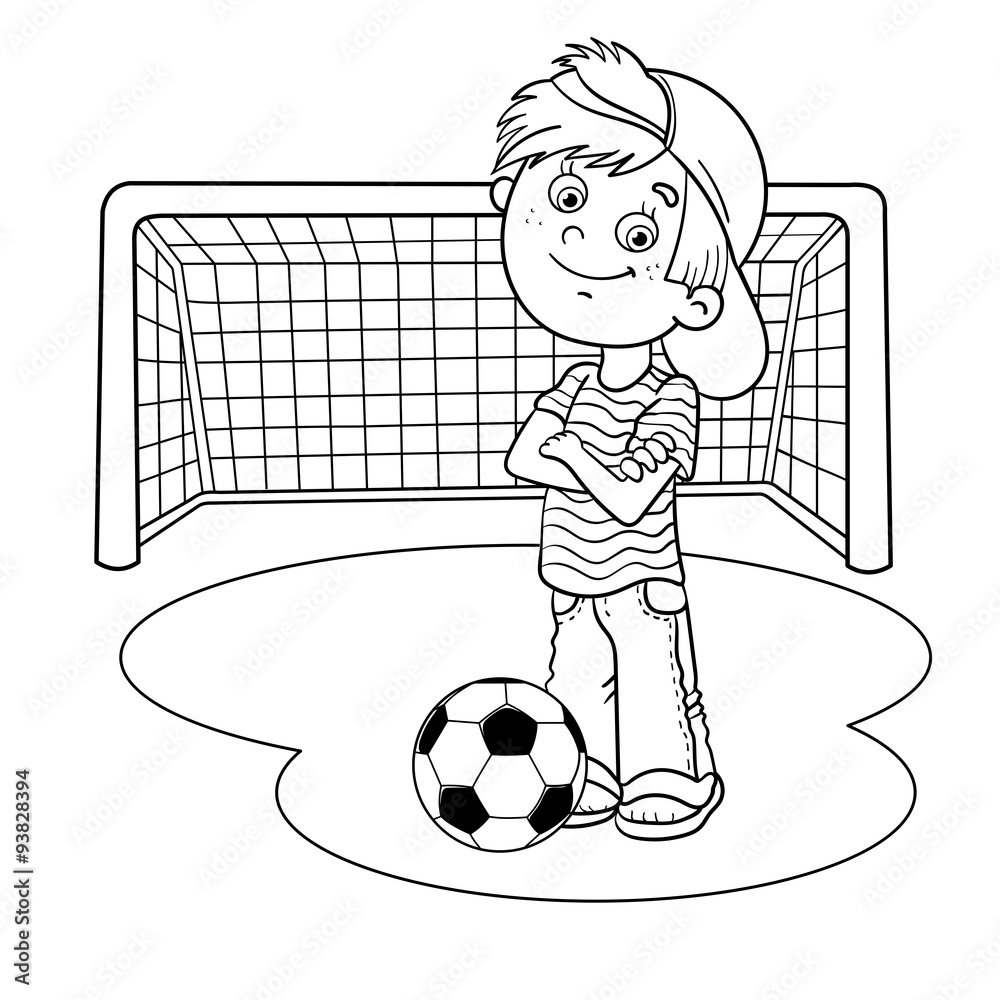 Soccer Game Coloring Pages