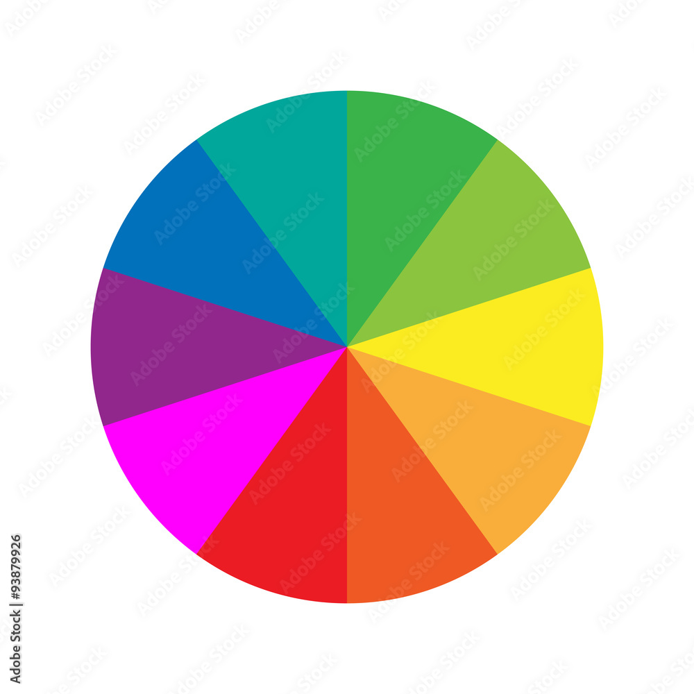 Color wheel guide Stock Vector | Adobe Stock
