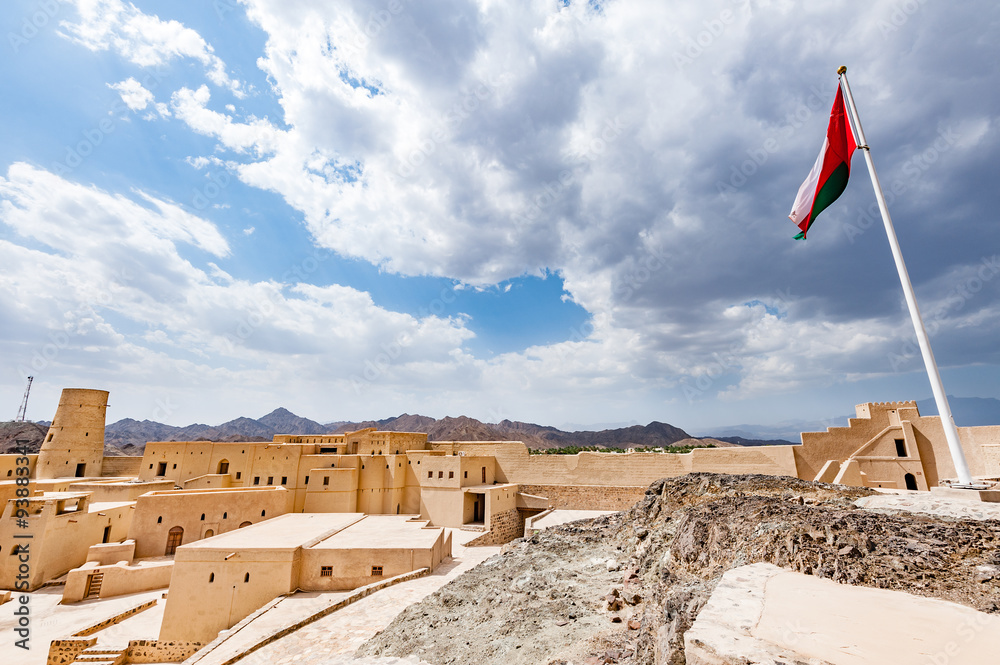 Bahla Fort in the Djebel Akhdar highlands, Oman. It has led to its ...